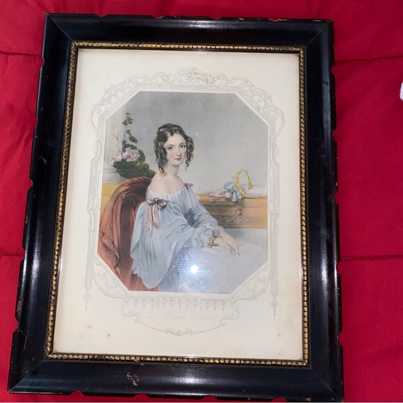 Wall Decor | Lady Frances Conpeil After John Hayter Lithograph Framed ...
